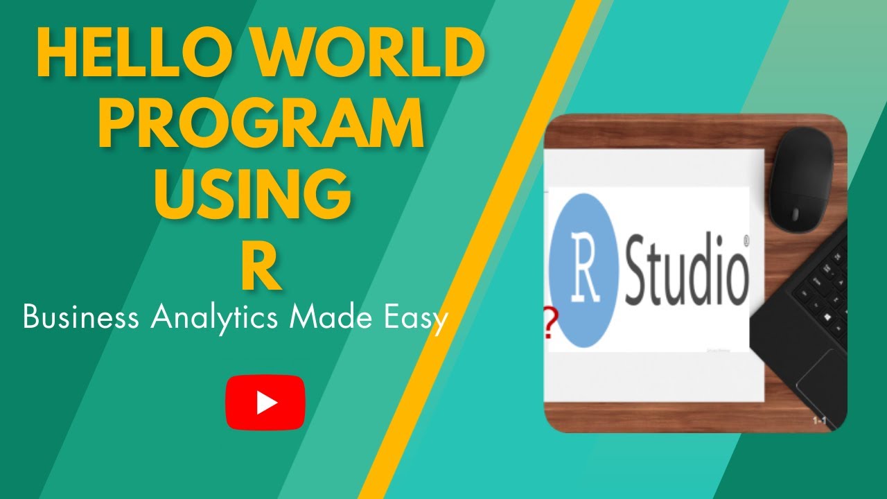 Hello World Program using RStudio
