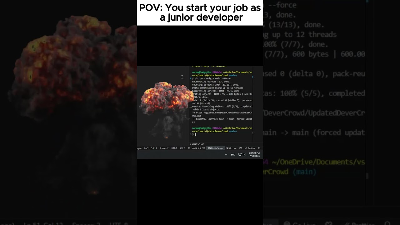 POV: You start your job as a junior developer😂