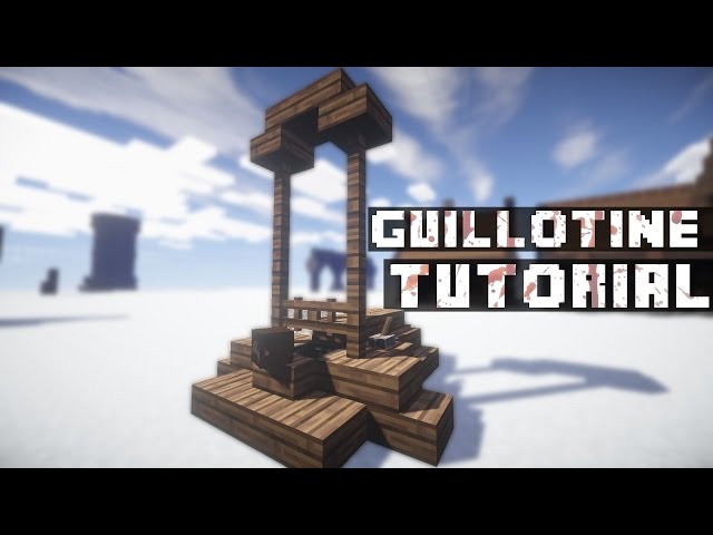 Functional Guillotine Minecraft Map