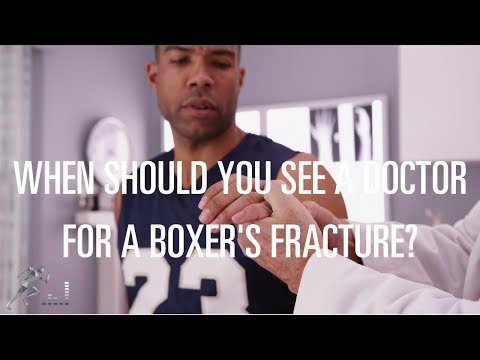When should you see a doctor for a boxer's fracture?