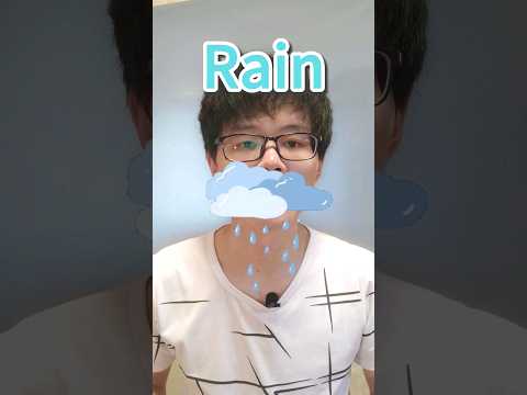 how to say "The Rain"🌧️ in Chinese #学习中文 #learnchinese #learningchinese #chinesevocabulary #mandarin