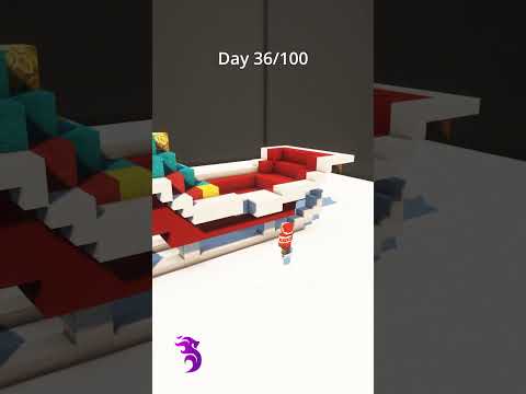 #minecraft Santa sleigh Day 36 of 100