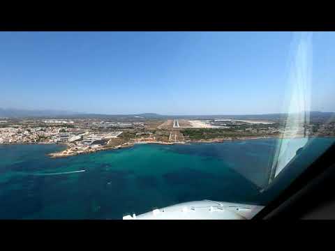 Landing in Palma de Mallorca (LEPA) 4K.