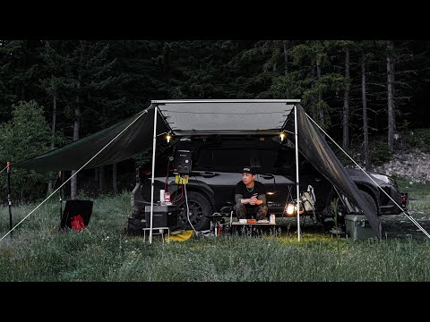 SUBARU OUTBACK Solo Car Camping / No Tent Set Up / Epic View / Camplux / Vosteed / Yakima