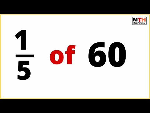 1/5 of 60 (one-fifth of 60)