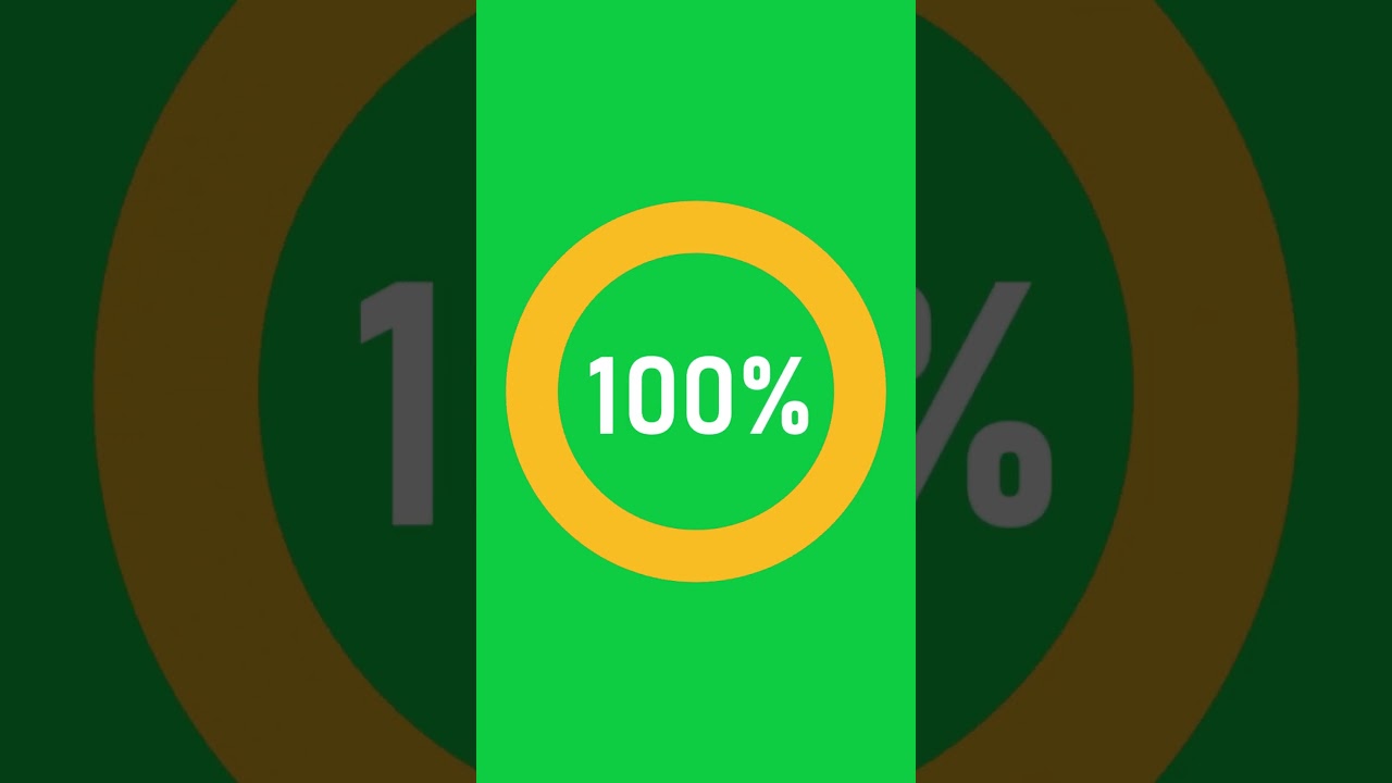 Percentage circle animation #animation  #greenscreen  #circle