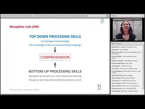 Practice doesn’t always make perfect: tips for developing receptive skills with Lindsay Warwick