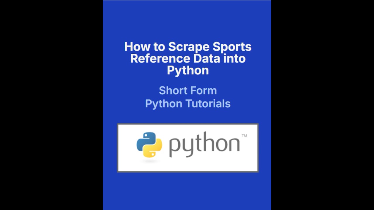 Web Scraping Sports Stats with Python | Extract Data from Baseball Reference