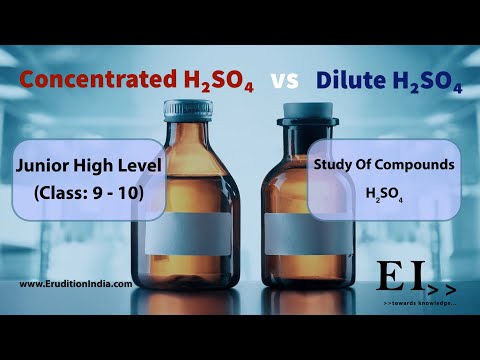 Concentrated vs Dilute Sulphuric Acid - Explained (Study Of Compounds) (Class - 9-10)