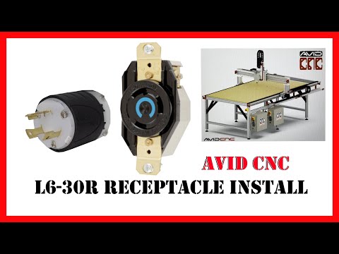 Avid CNC L6-30R Twist Lock Receptacle Install