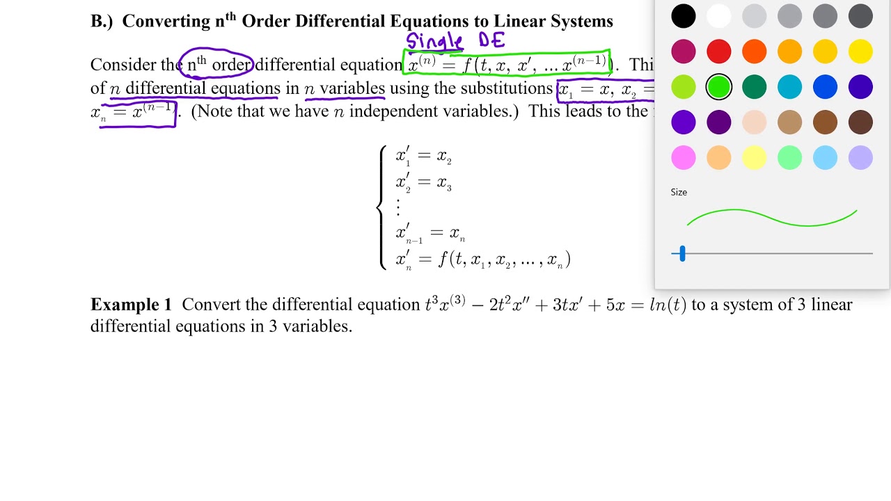5.1 First Order Systems and Applications