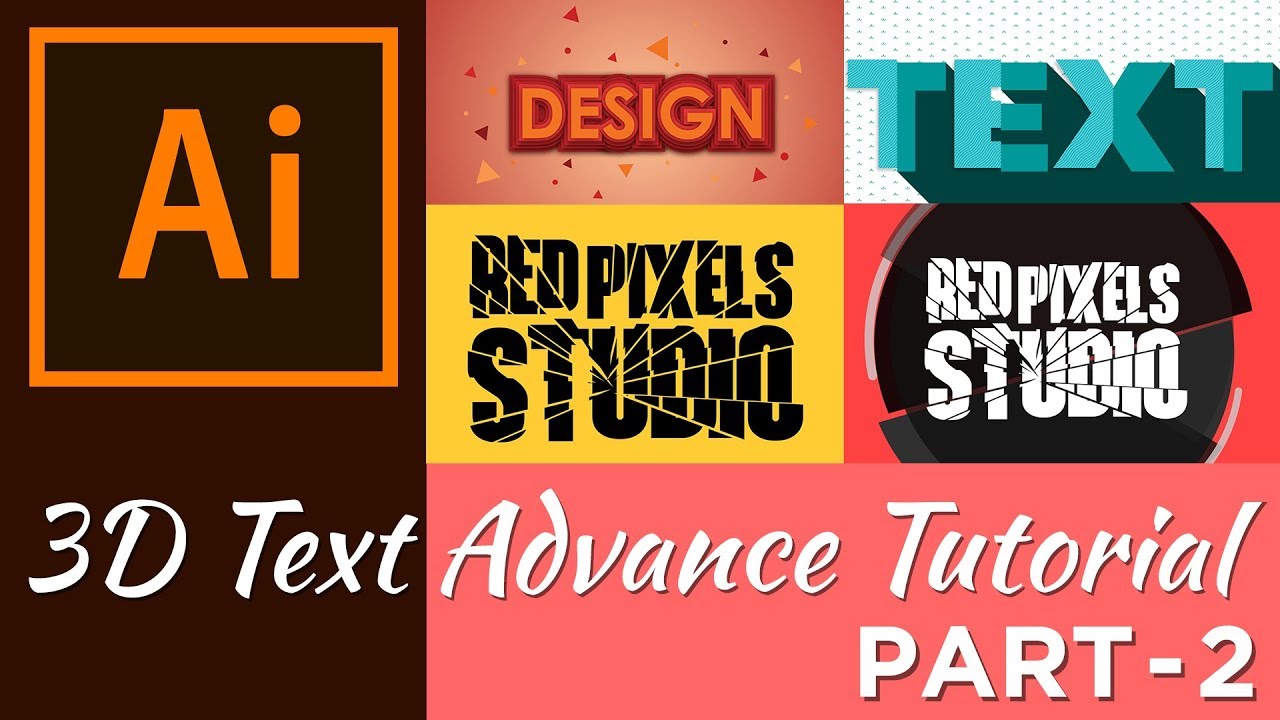 Advance Text Effect Tutorial in Adobe Illustrator CC - Stylish and Decorative Text Effects