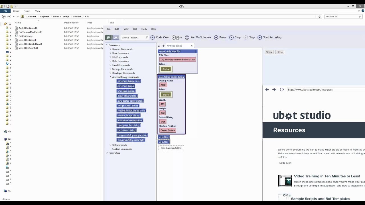 Last Test data tables editor dialog