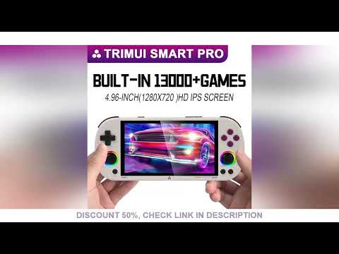 128G 256G Trimui Smart Pro Handheld Game Console 4.96''IPS Screen Linux System Joystick RGB Lighting