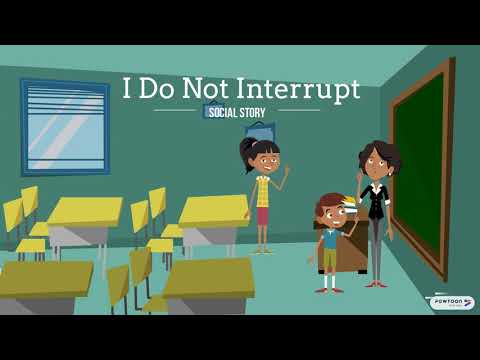 I Do Not Interrupt Social Story for Special Education Students