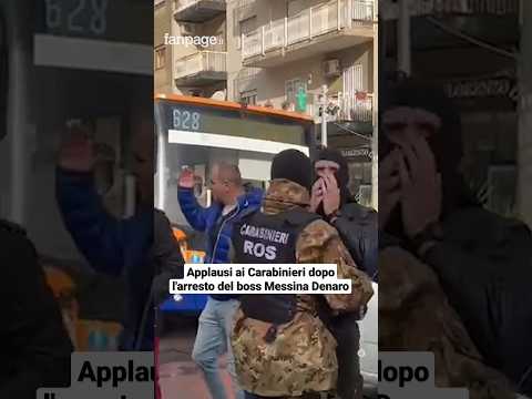 Applausi ai Carabinieri e lacrime dopo l'arresto di Matteo Messina Denaro #shorts