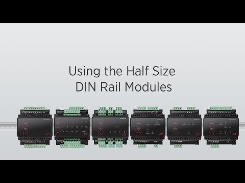 Using the Half Size DIN Rail Modules