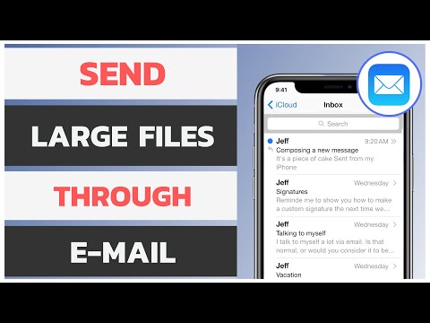 How To Send Large Files Through Email From iPhone Using Mail Drop | How To Use Mail Drop