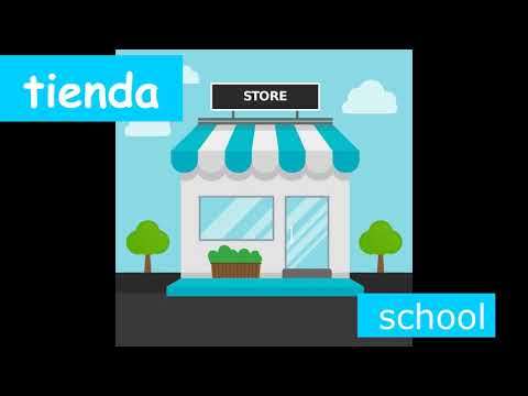Rosie & Andy: Spanish for Kids- Word of the Day - store / tienda