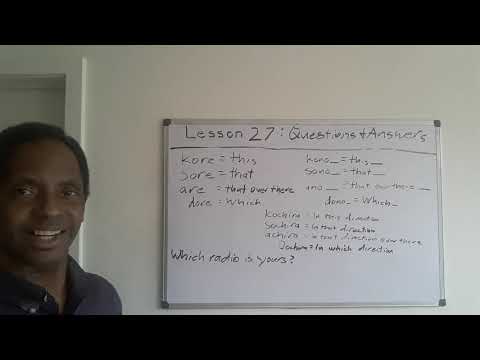Speak Japanese In English: Lesson 27. Dore, Dono__, Dochira