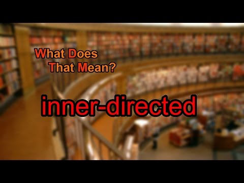 What does inner-directed mean?