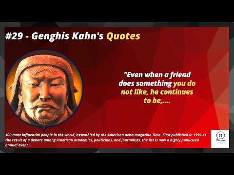 Quotes By Genghis Khan, The Dreaded Mongol Leader. #quotes #motivationalquotes
