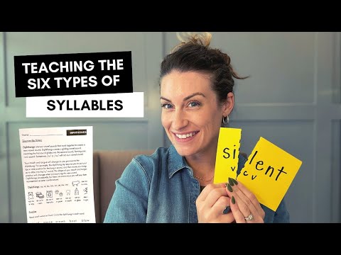 Teaching the Six Types of Syllables