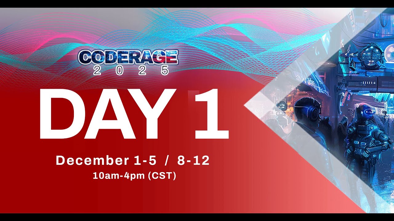 CodeRage 2025 with Ian Barker | Day 1