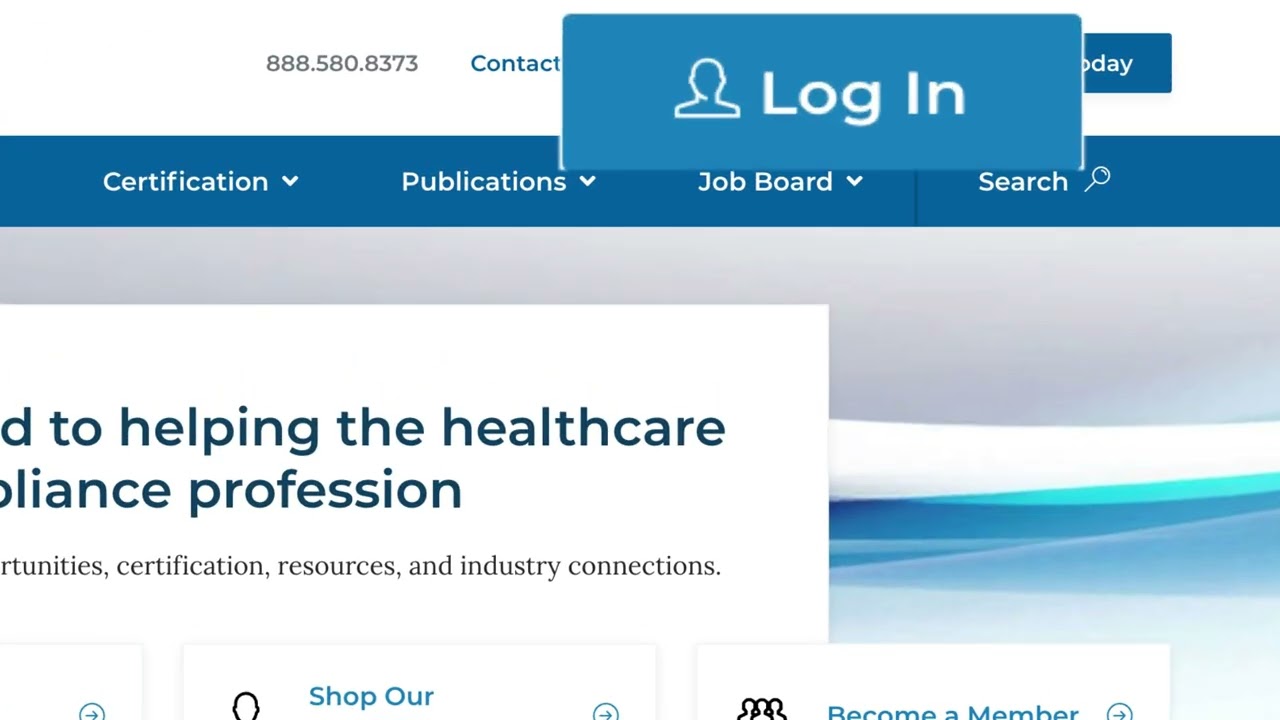 How to log in to the SCCE & HCCA member portal