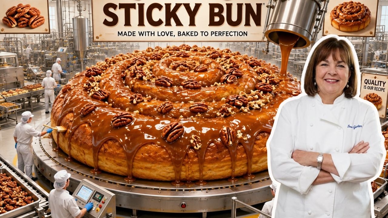 Inside the Sticky Bun Factory: Ina Garten's Caramel Pecan Brunch Classic (Full Process)