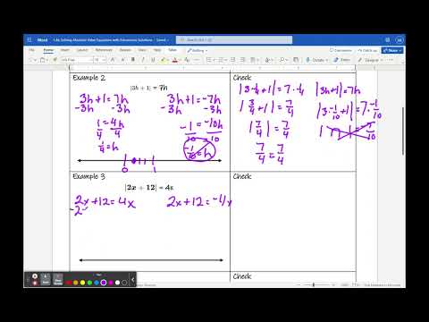 Solving Absolute Value Equations with Extraneous Solutions