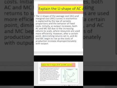 U-Shaped Cost Curves: Secrets of the Economy Explained