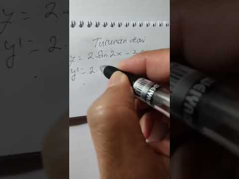 Turunan Trigonometri y=2sin2x - 3cos3x #turunanfungsitrigonometri #videoshort #shortvideo