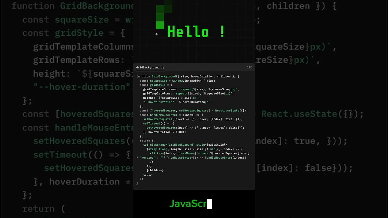 How to code background effect with #css and #javascript