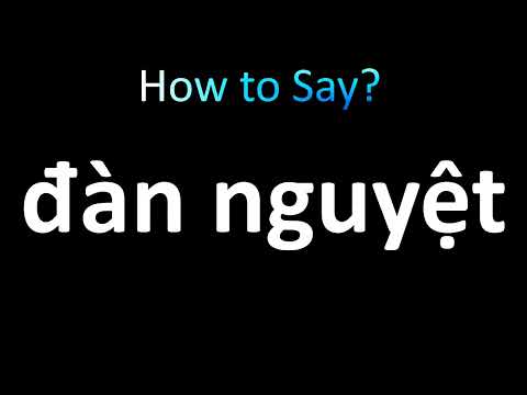 How to Pronounce Đàn nguyệt (Vietnamese)
