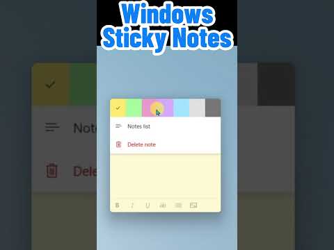 How to use Sticky Notes in Windows 11 #shorts