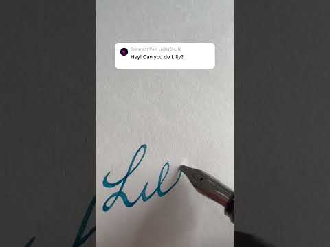 Calligraphy Writing - Name Lilly