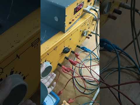 essai à vide d'un moteur asynchrone.