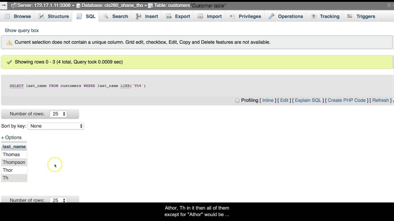 SQL Pattern Matching