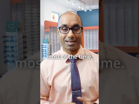 What is the Air Puff Test for at the eye doctor's?