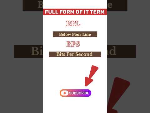 BPL and BPS FULL FORM OF IT TERM computer 💻🖥️ ONLINE #shorts #computerknowledgedigital