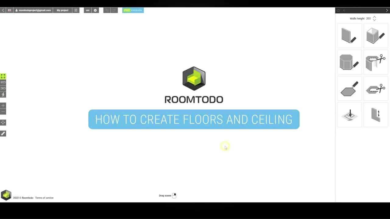 How to create floors and ceiling - ROOMTODO - Tutorial