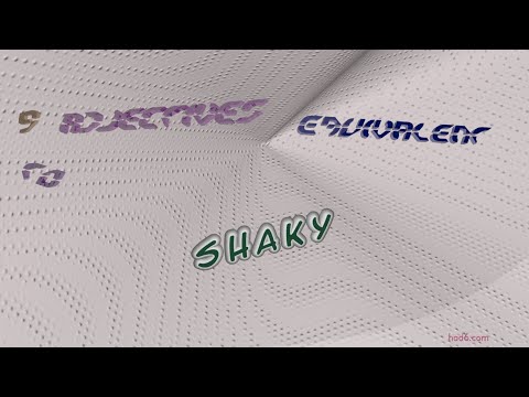 shaky - 9 adjectives which are synonyms of shaky (sentence examples)
