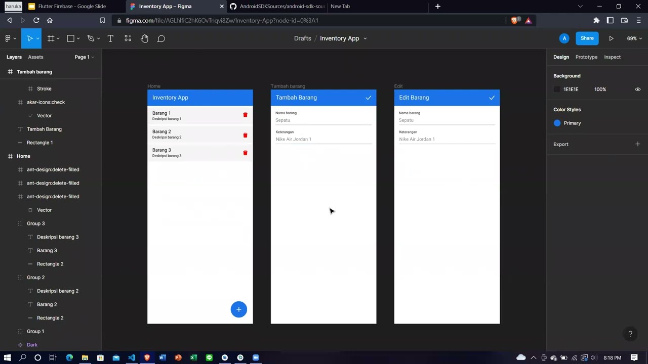 Tutorial Pembuatan Aplikasi Android Database Sederhana Berbasis Flutter-Firebase (Part 1)