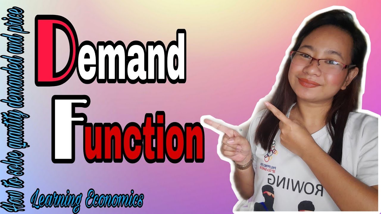 Demand Function | How to solve for Quantity Demanded and Price | Economics 9 Lesson | Miss EN