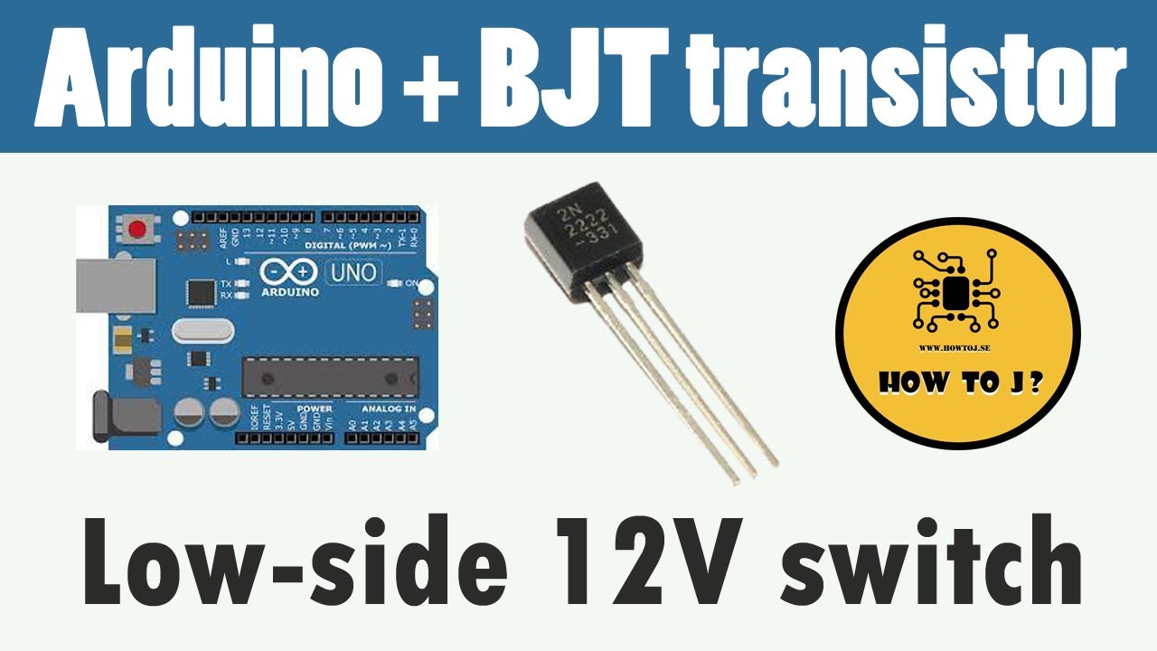How to use BJT transistor with Arduino UNO | Low side switching | 2N2222a BJT as a switch | How to J