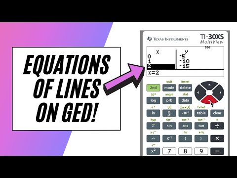 Find GED Equations of Lines – EASILY!