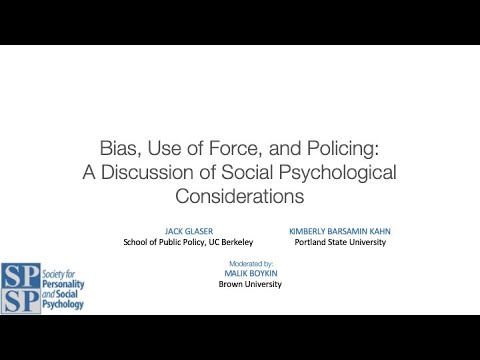 Bias, Use of Force, and Policing: A Discussion of Social Psychological Considerations