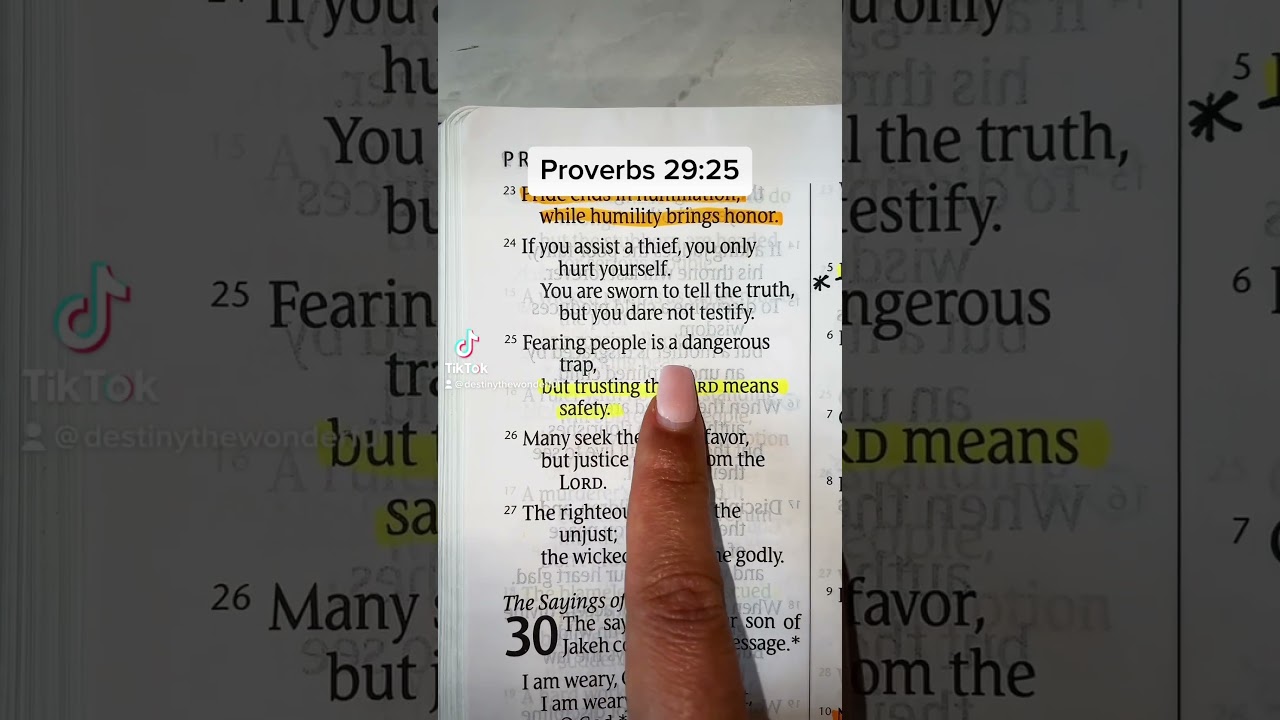 Proverbs 29:25