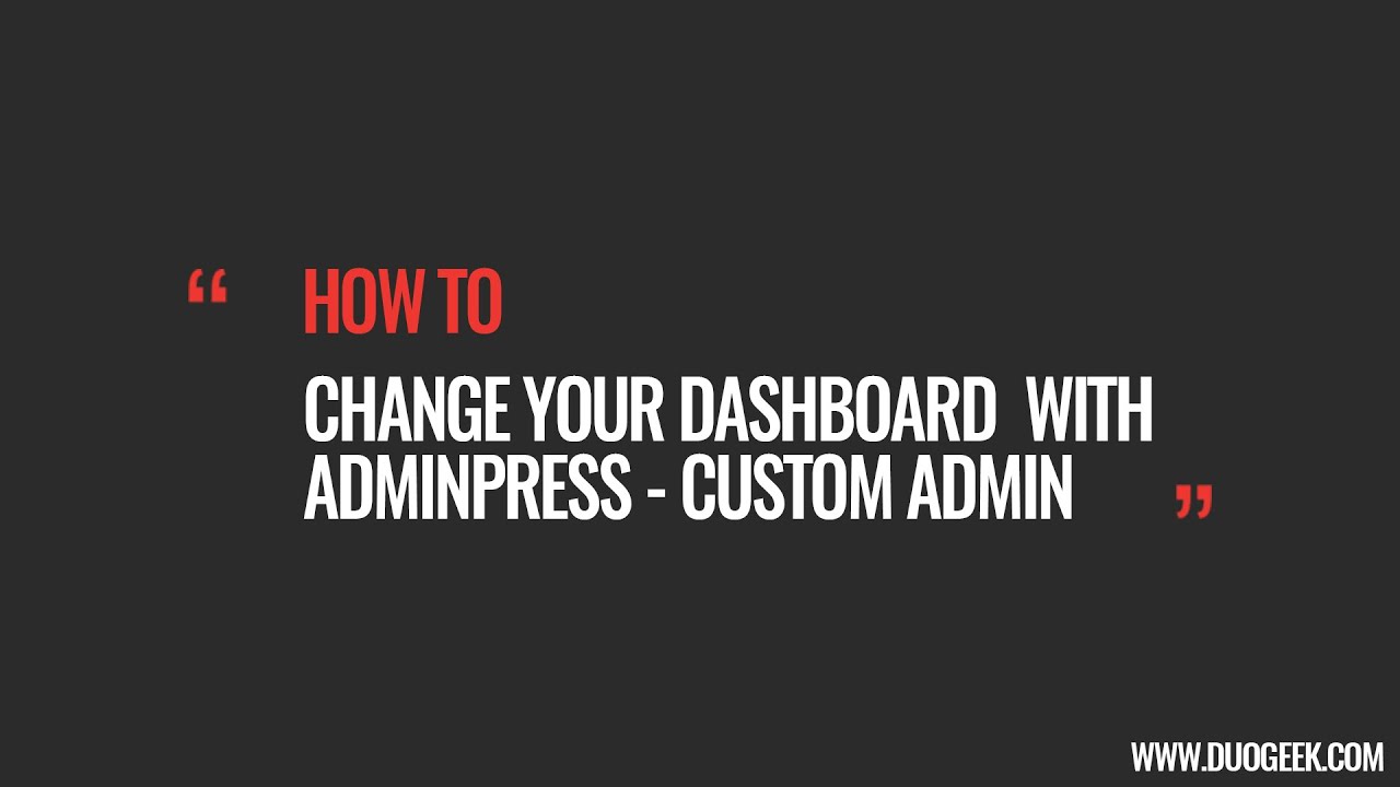 Custom Login Page - AdminPress [Custom Admin Theme]